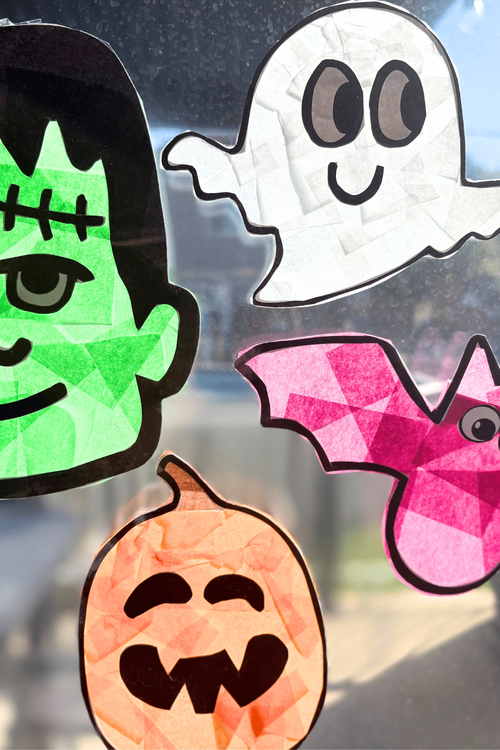 Halloween Suncatchers for Kids - This Tiny Blue House