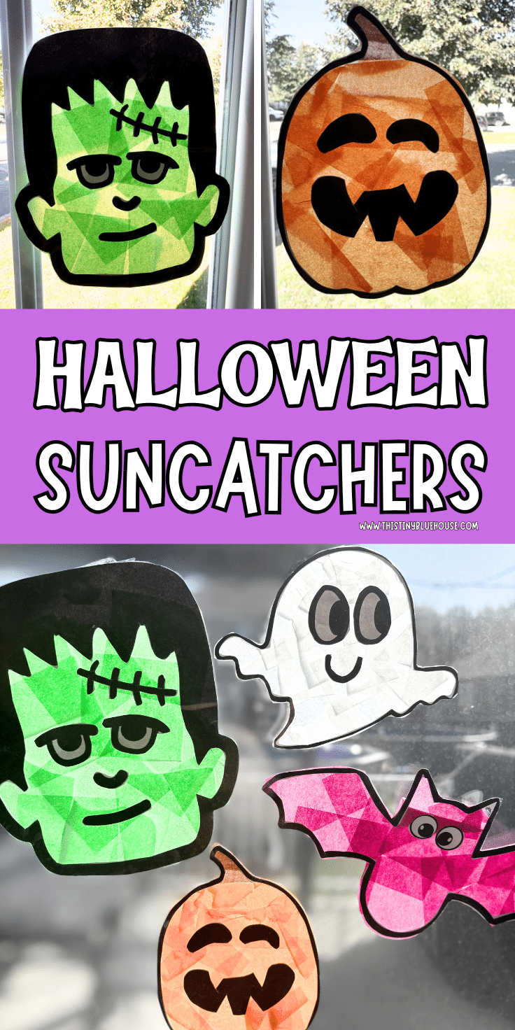 Halloween Suncatchers for Kids - This Tiny Blue House