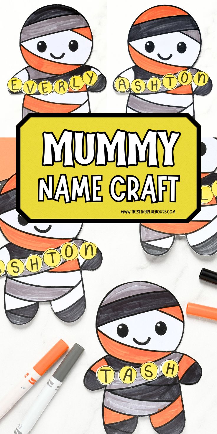 Mummy Name Craft - This Tiny Blue House