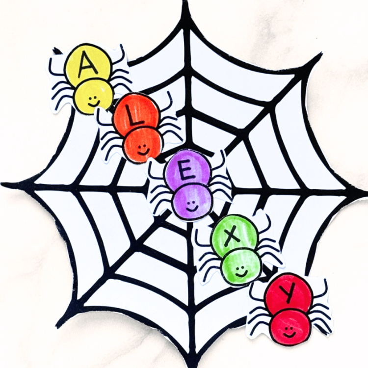 Halloween Candy Name Craft - This Tiny Blue House