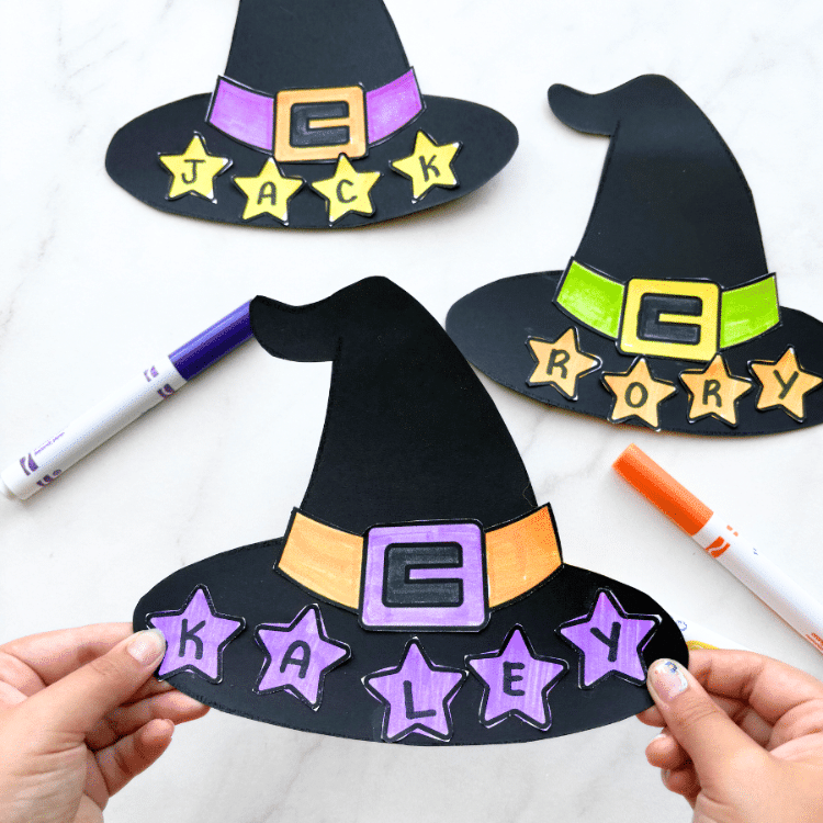 Halloween Candy Name Craft - This Tiny Blue House