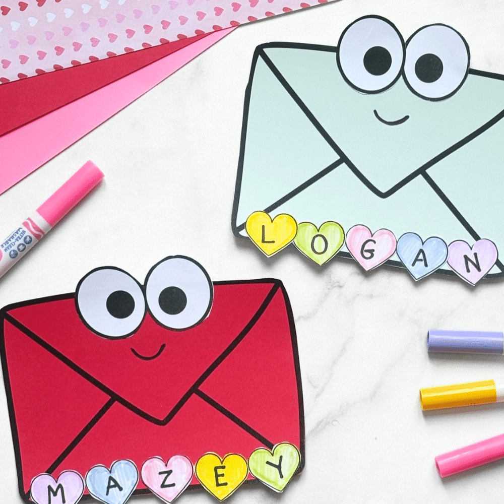 Heart Lacing Craft (Free Printable Template) - This Tiny Blue House