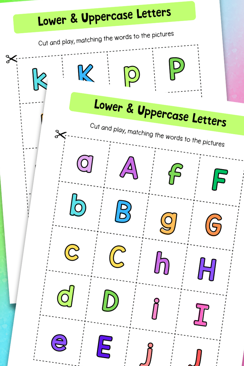 Alphabet Memory Game (Free Printable Letter Matching Game) - This Tiny ...