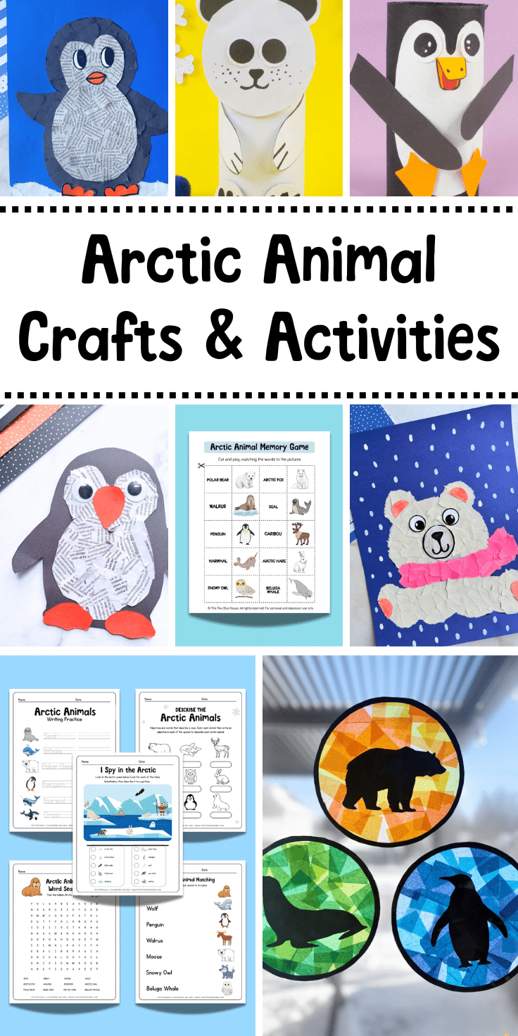 Arctic Animal Activities For Kids (Free Printables) - This Tiny Blue House