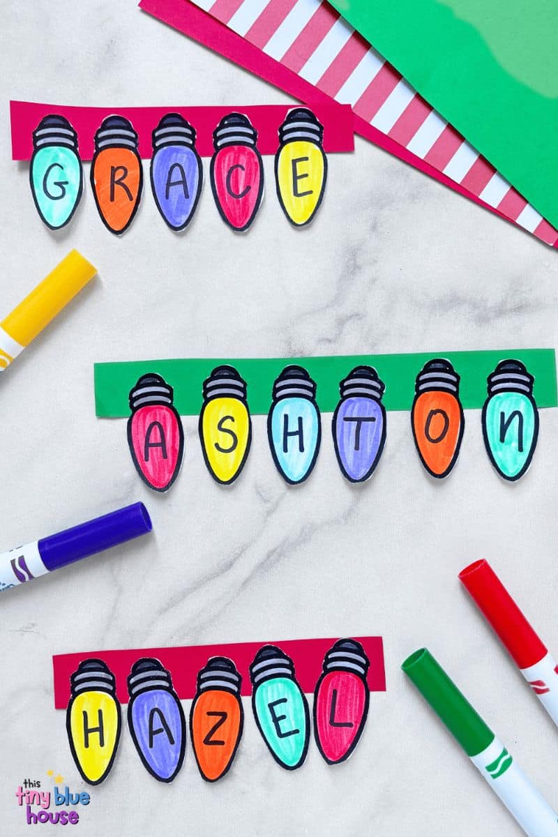 75+ Seasonal And Holiday Name Crafts for Kids (Free Printables) - This ...
