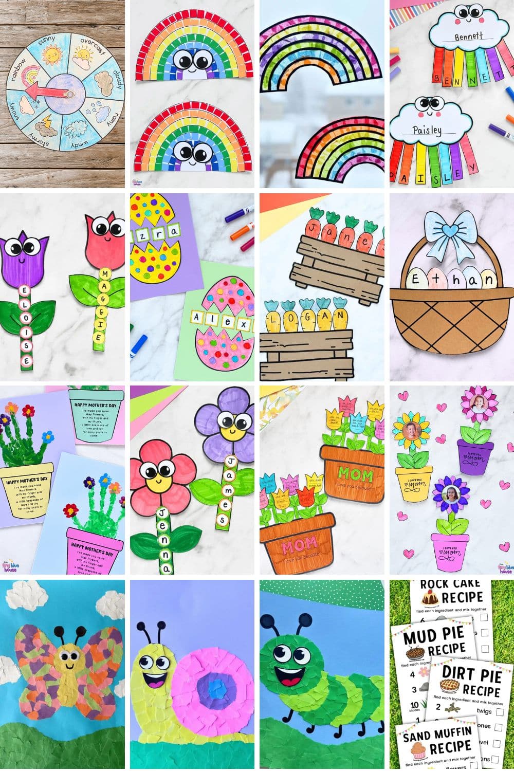 Spring Crafts and Activities for Kids (Preschool, Kindergarten ...
