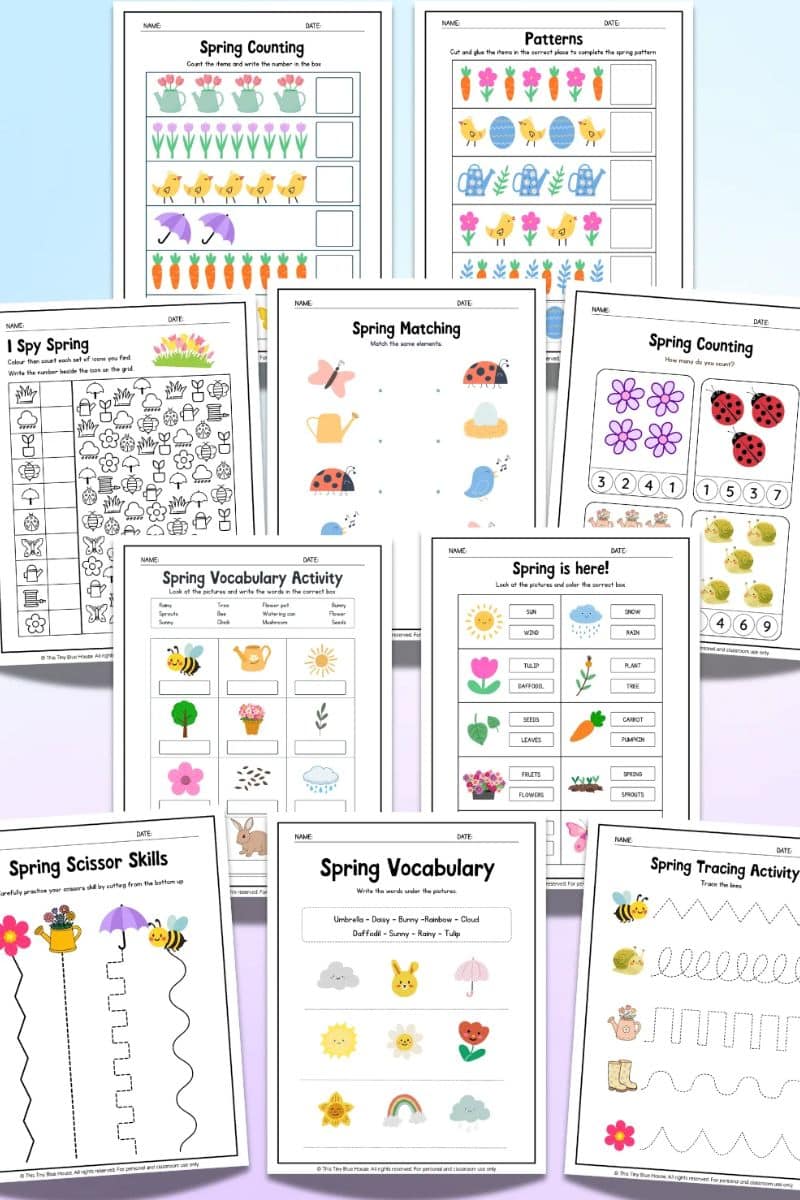 Spring Crafts and Activities for Kids (Preschool, Kindergarten ...