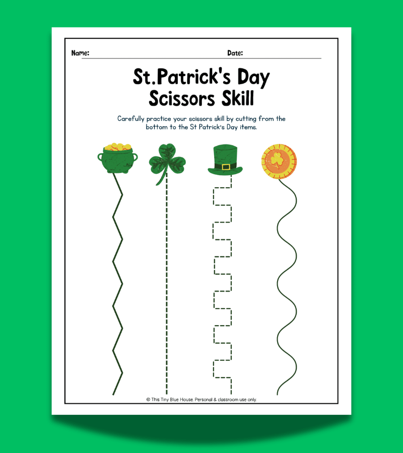 St Patrick's Day Worksheets (Free Printable Activity Pack) - This Tiny ...
