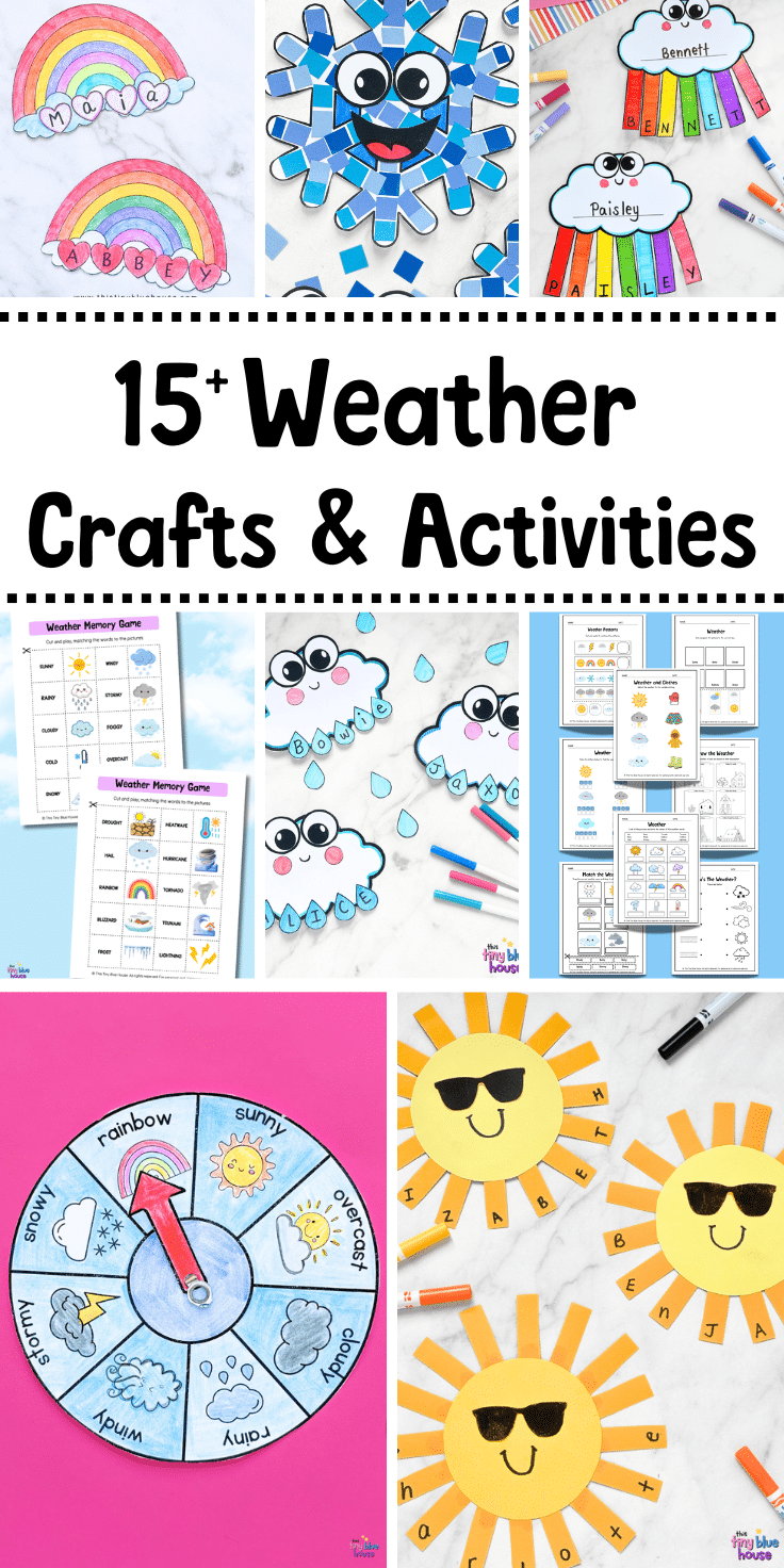 15+ Weather Crafts and Activities Kids Love - This Tiny Blue House