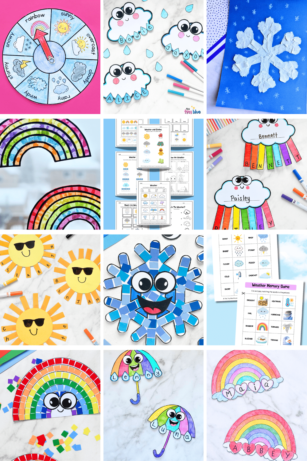 15+ Weather Crafts and Activities Kids Love - This Tiny Blue House