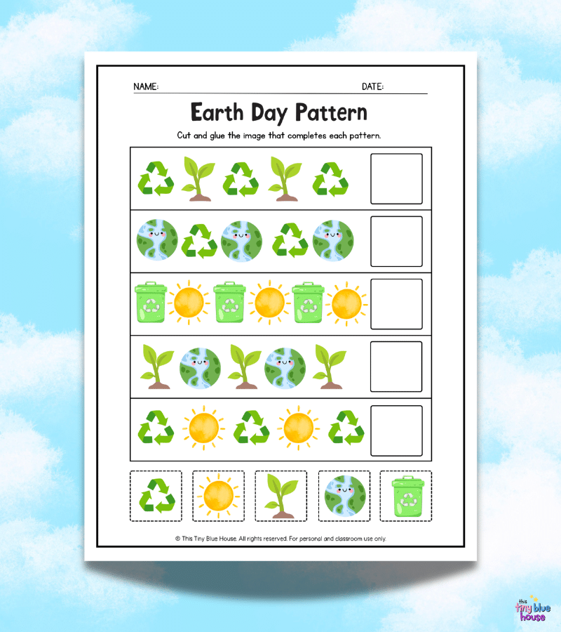 Earth Day Worksheets (Free Printable 7‑Page Bundle) - This Tiny Blue House