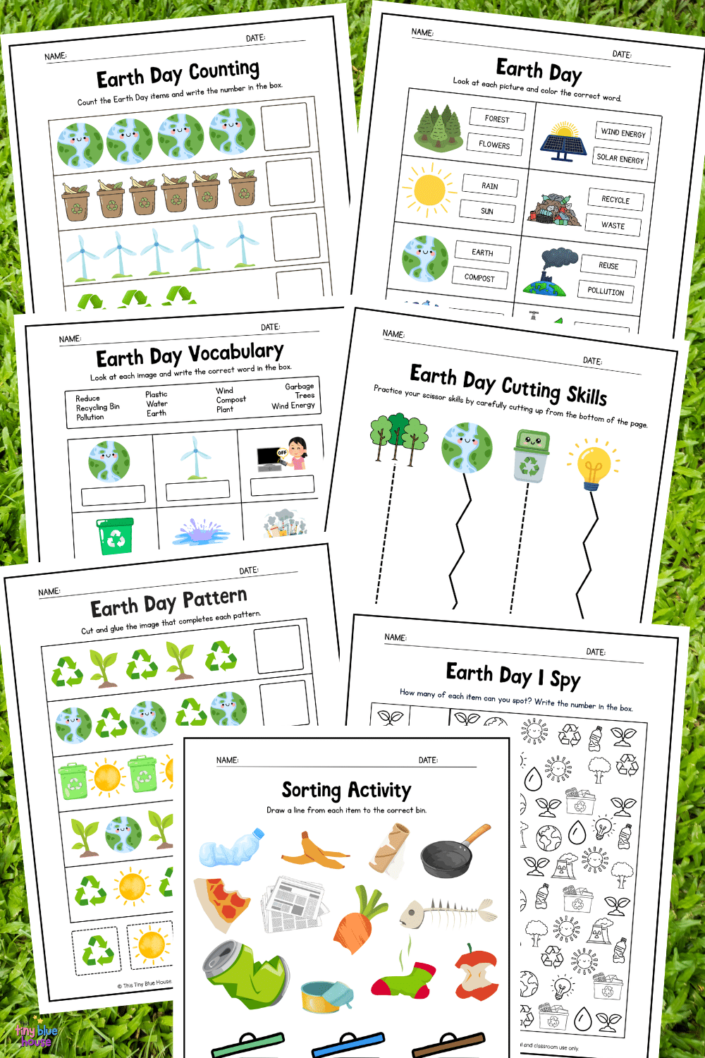 Earth Day Worksheets (Free Printable 7‑Page Bundle) - This Tiny Blue House