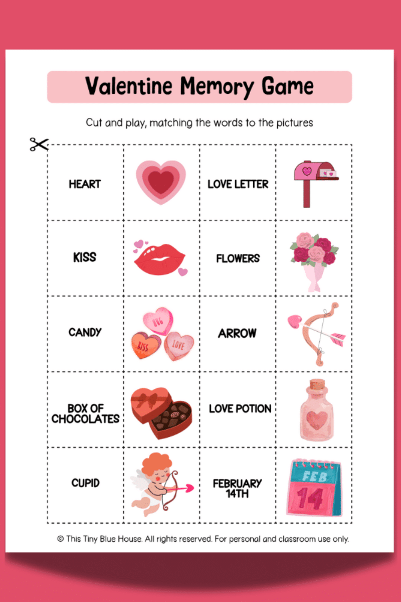 Free Printable Memory Games for Kids (Screen-Free Matching Fun) - This ...