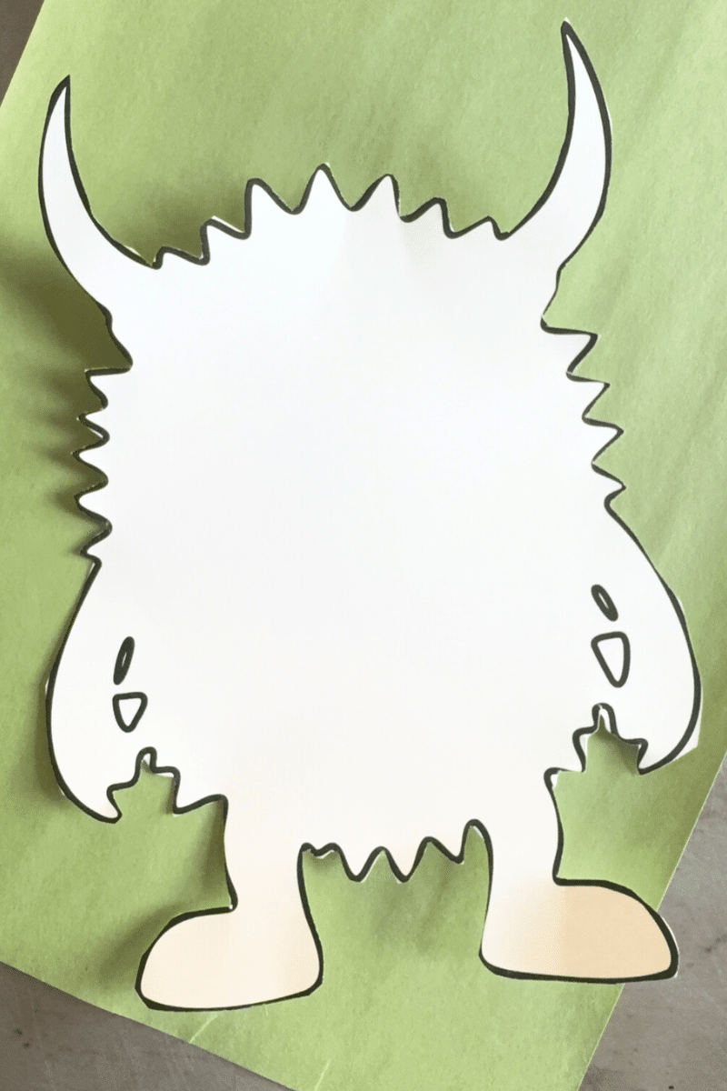 Torn paper feelings monster Craft (Inspired by The Color Monster Book ...