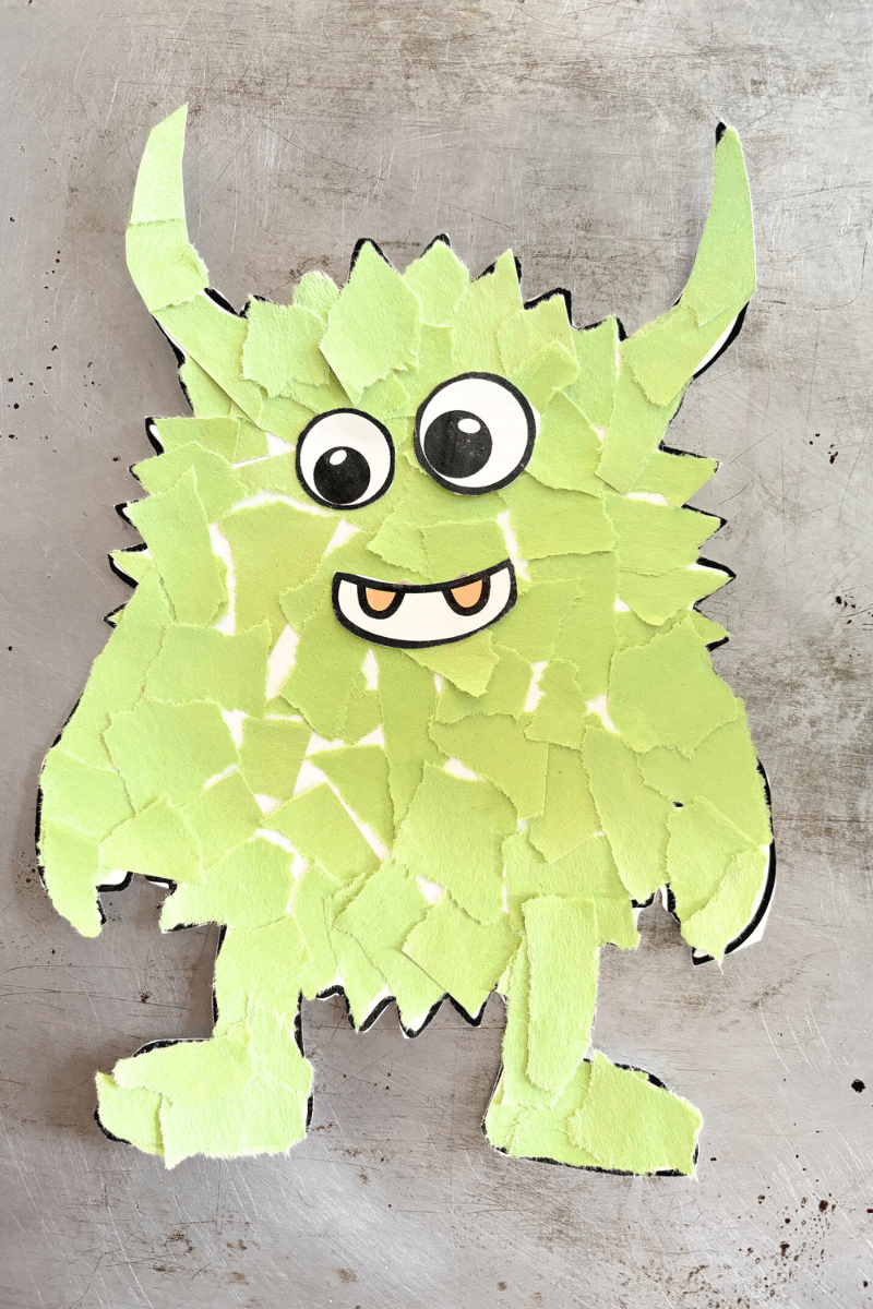 Torn paper feelings monster Craft (Inspired by The Color Monster Book ...