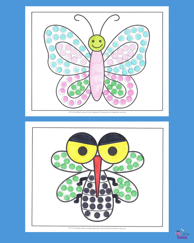 Do a Dot Bug Pages (Free Printable for Kids) - This Tiny Blue House