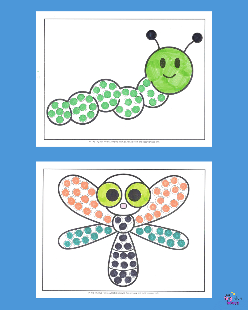 Do a Dot Bug Pages (Free Printable for Kids) - This Tiny Blue House