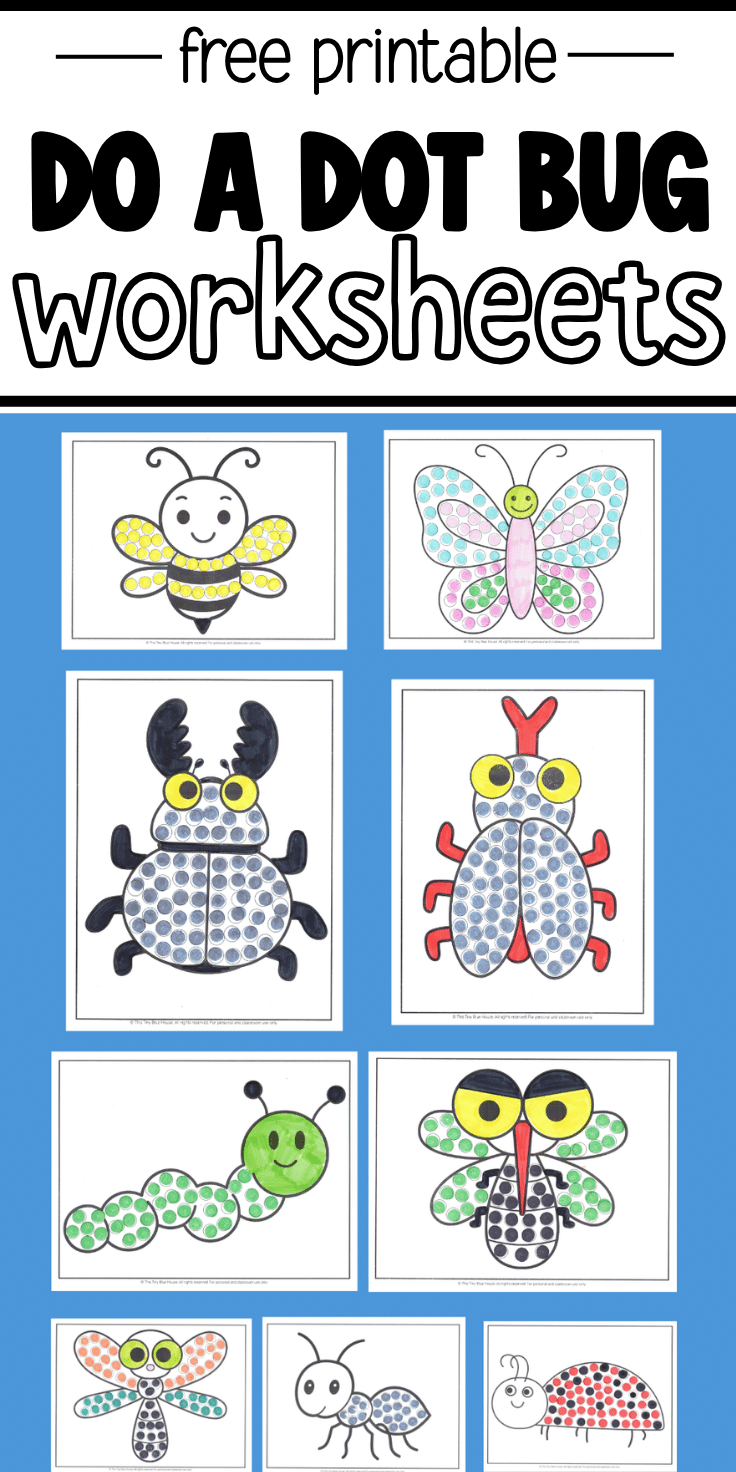 Do a Dot Bug Pages (Free Printable for Kids) - This Tiny Blue House