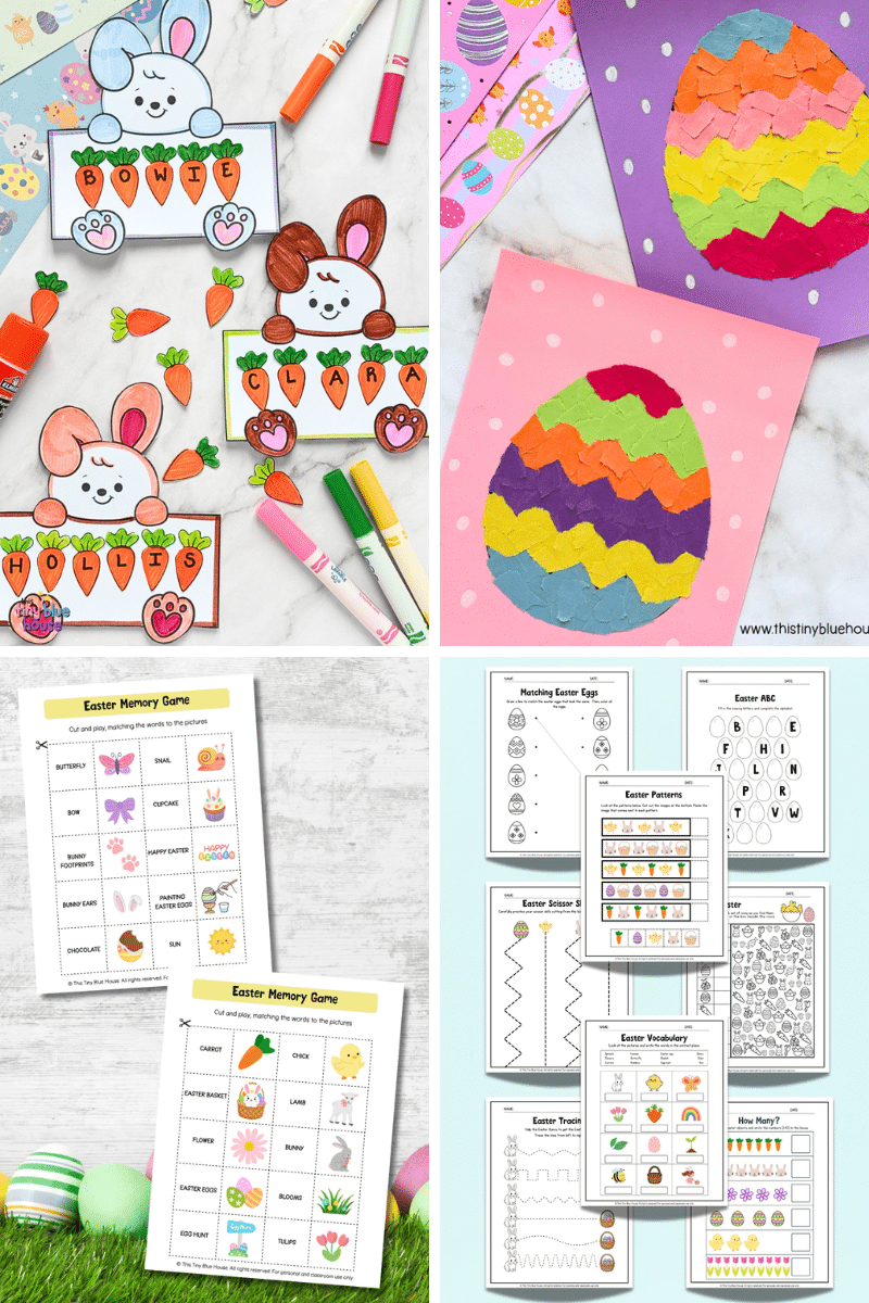Easter Scavenger Hunt (Free Printable Template) - This Tiny Blue House