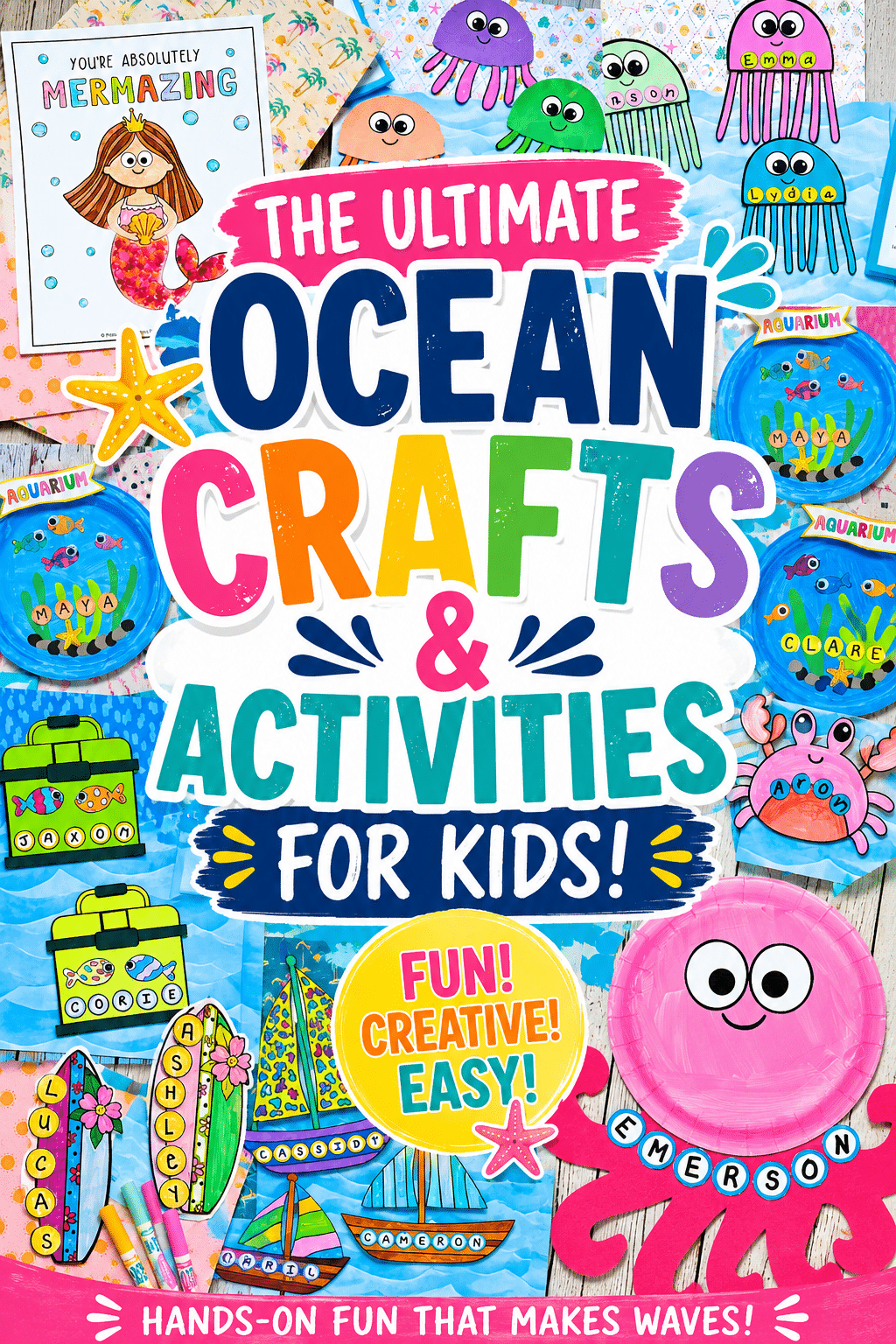 Ultimate Ocean Crafts And Activities Bundle For Kids - This Tiny Blue House